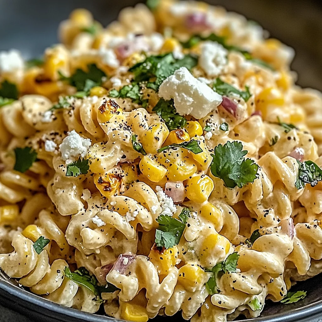 Mexican Street Corn Pasta Salad is a must-try dish! - Tasty Quick