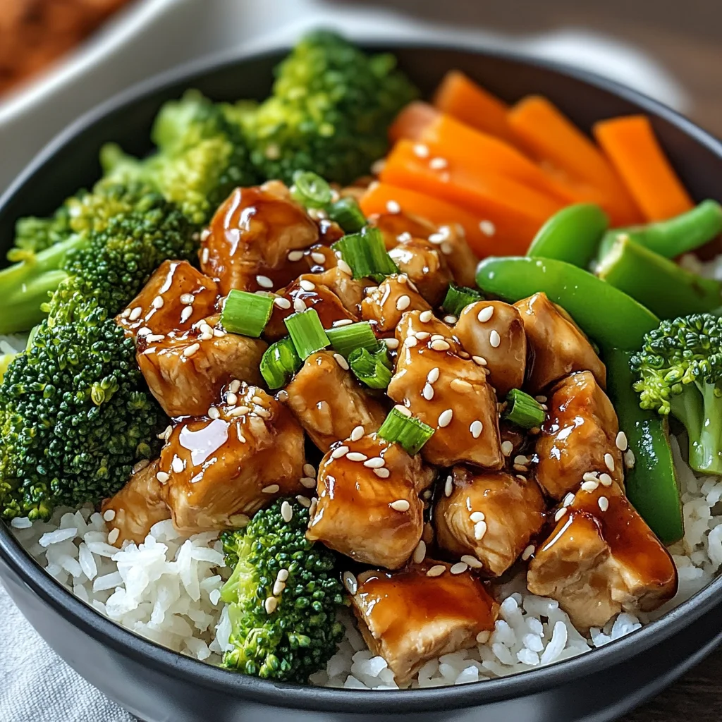 Teriyaki Chicken Rice Bowl - Tasty Quick